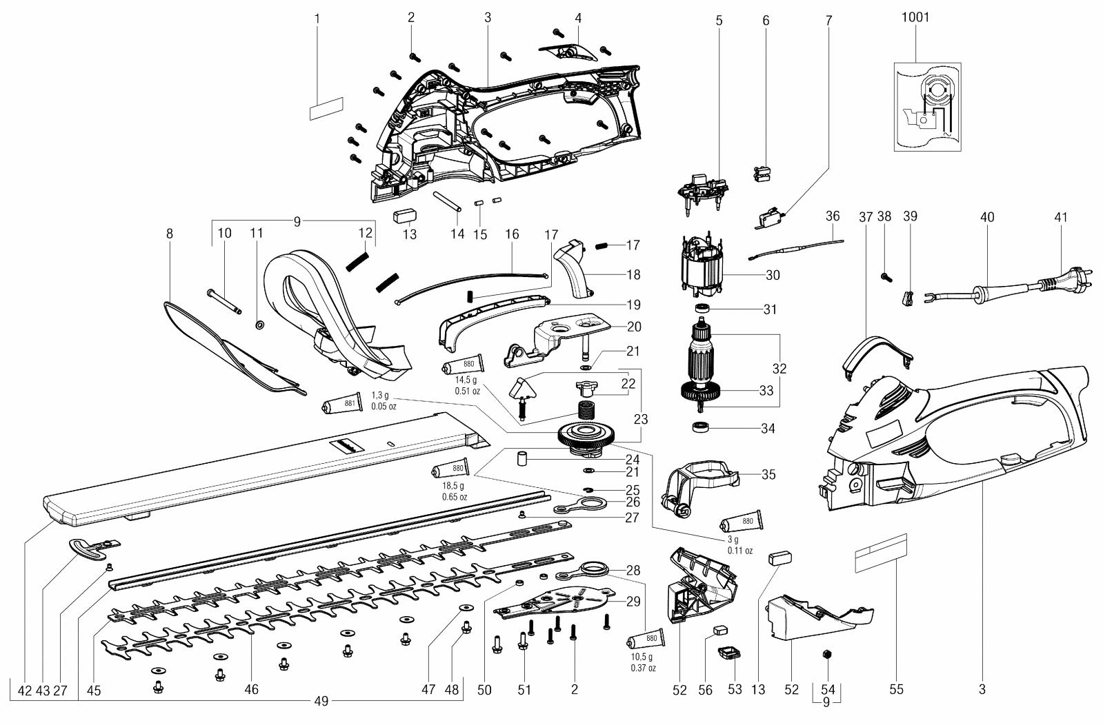 Hans Sauer GmbH - Ersatzteile Metabo HS 8565 - 608565180