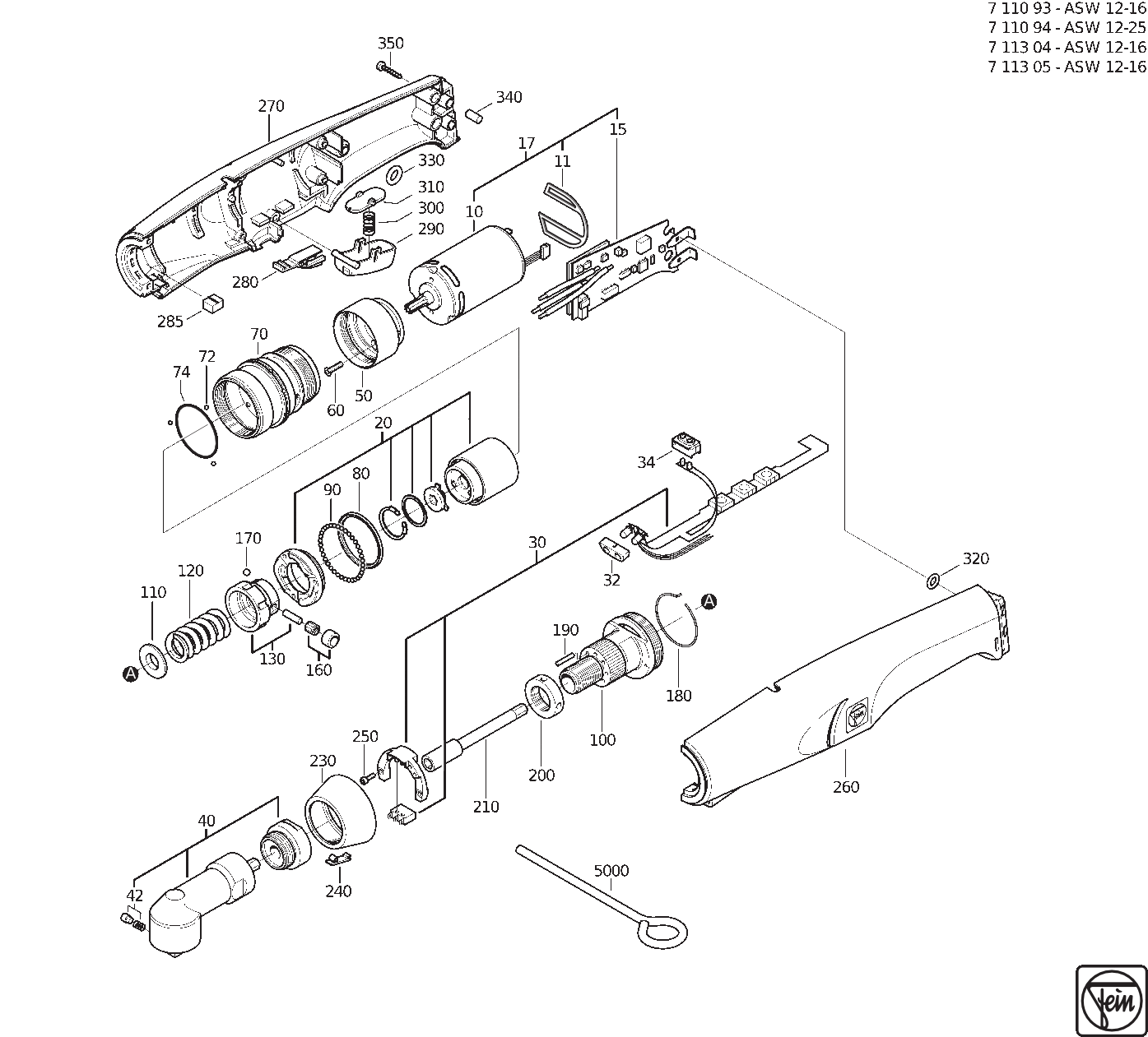Hans Sauer GmbH - Ersatzteile Fein ASW12-16