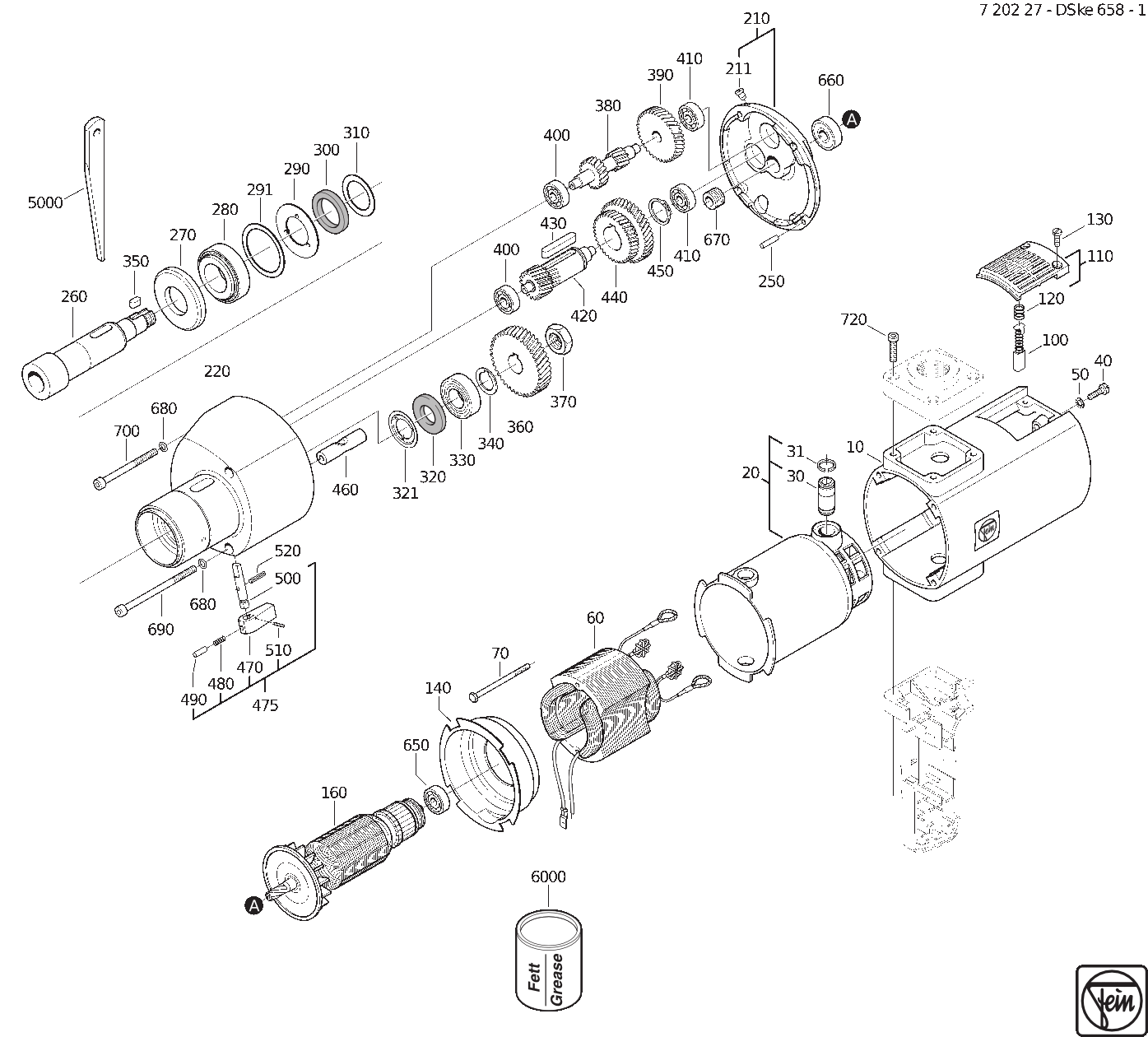 Hans Sauer GmbH - Ersatzteile Fein DSke658-1