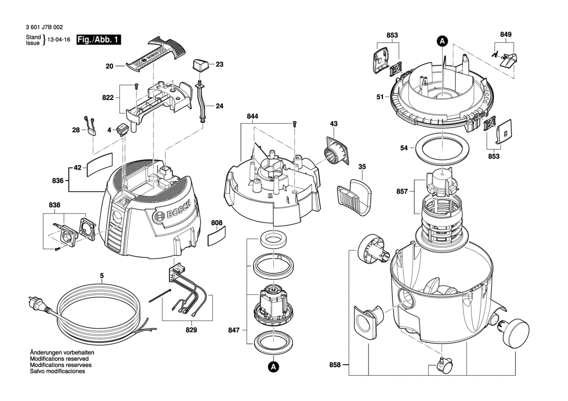 Hans Sauer GmbH - Ersatzteile Bosch GAS 20 L SFC Allzwecksauger