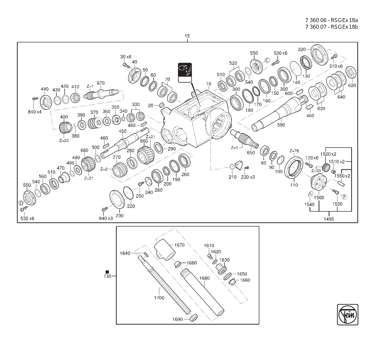 Hans Sauer GmbH - Ersatzteile Fein RSGEx18a