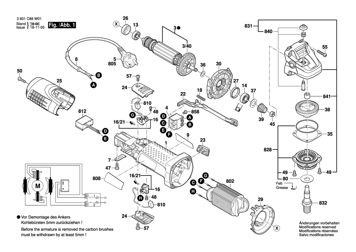 Hans Sauer GmbH - Ersatzteile Bosch EWS 7-125 BASIC Winkelschleifer
