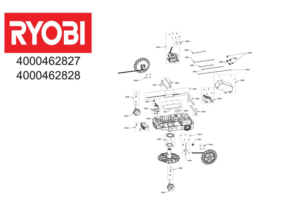 Hans Sauer GmbH - Ersatzteile Ryobi ROBOYAGI - Robotic Mowers XX96
