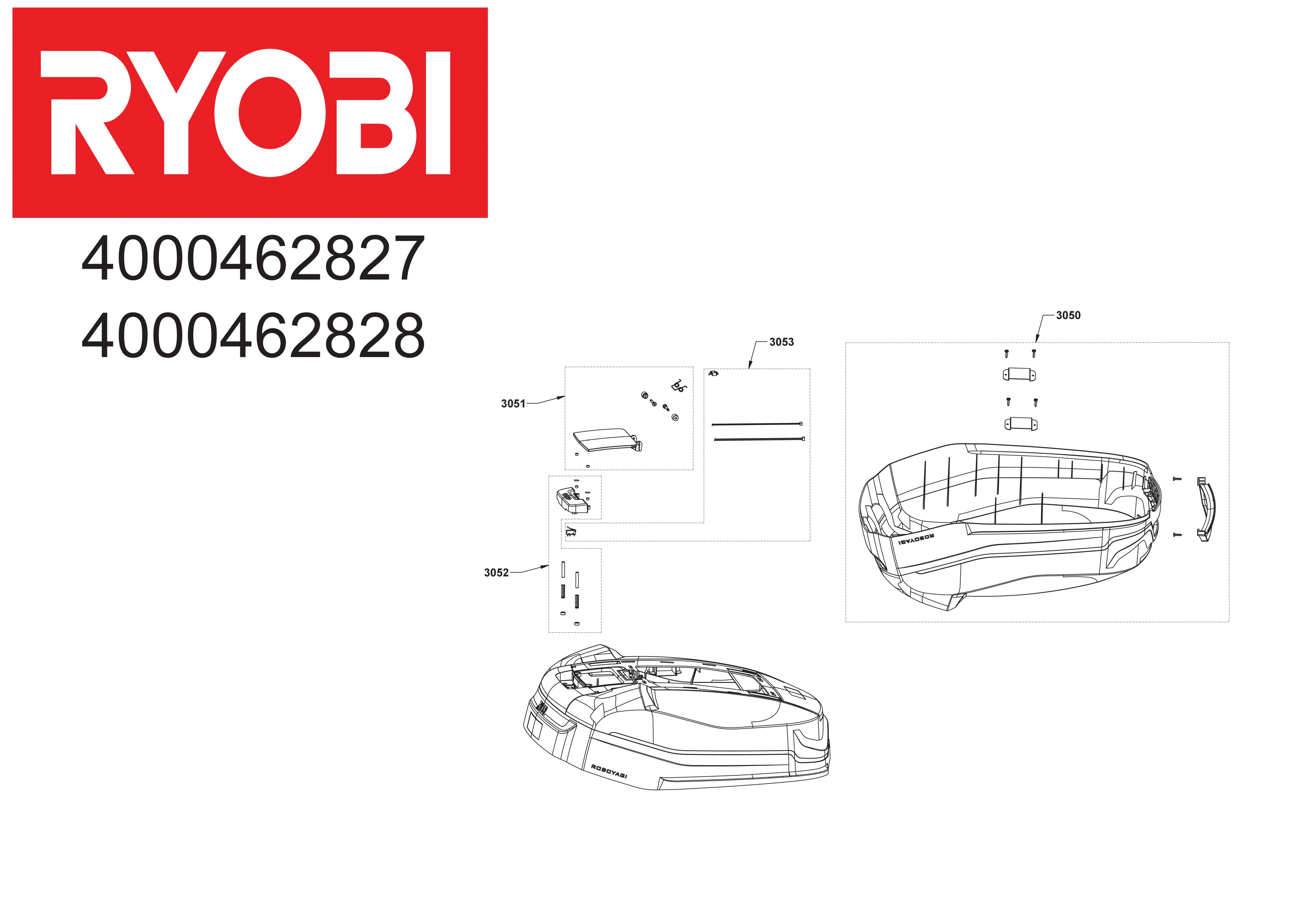 Hans Sauer GmbH - Ersatzteile Ryobi ROBOYAGI - Robotic Mowers XX96