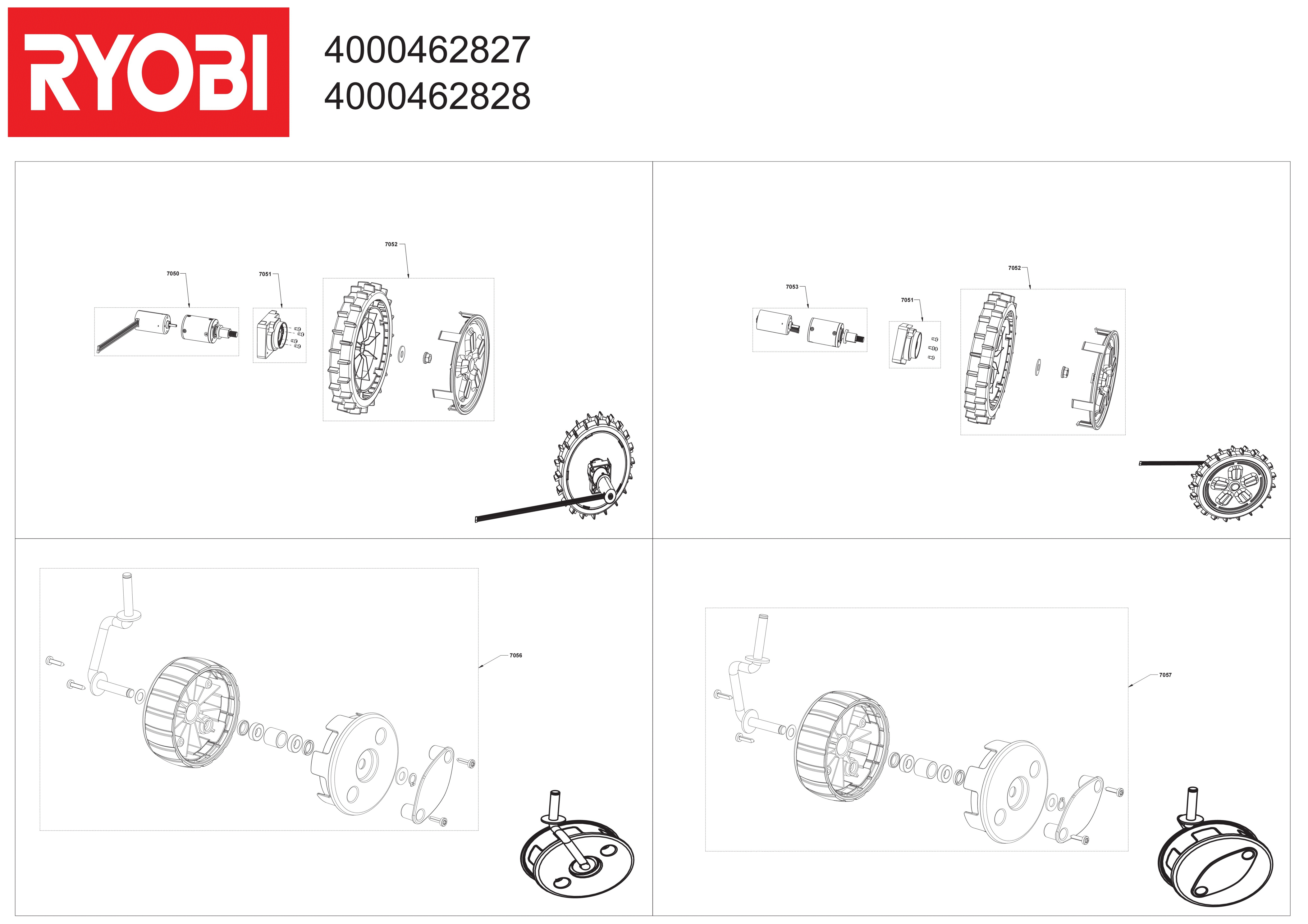 Hans Sauer GmbH - Ersatzteile Ryobi ROBOYAGI - Robotic Mowers XX96