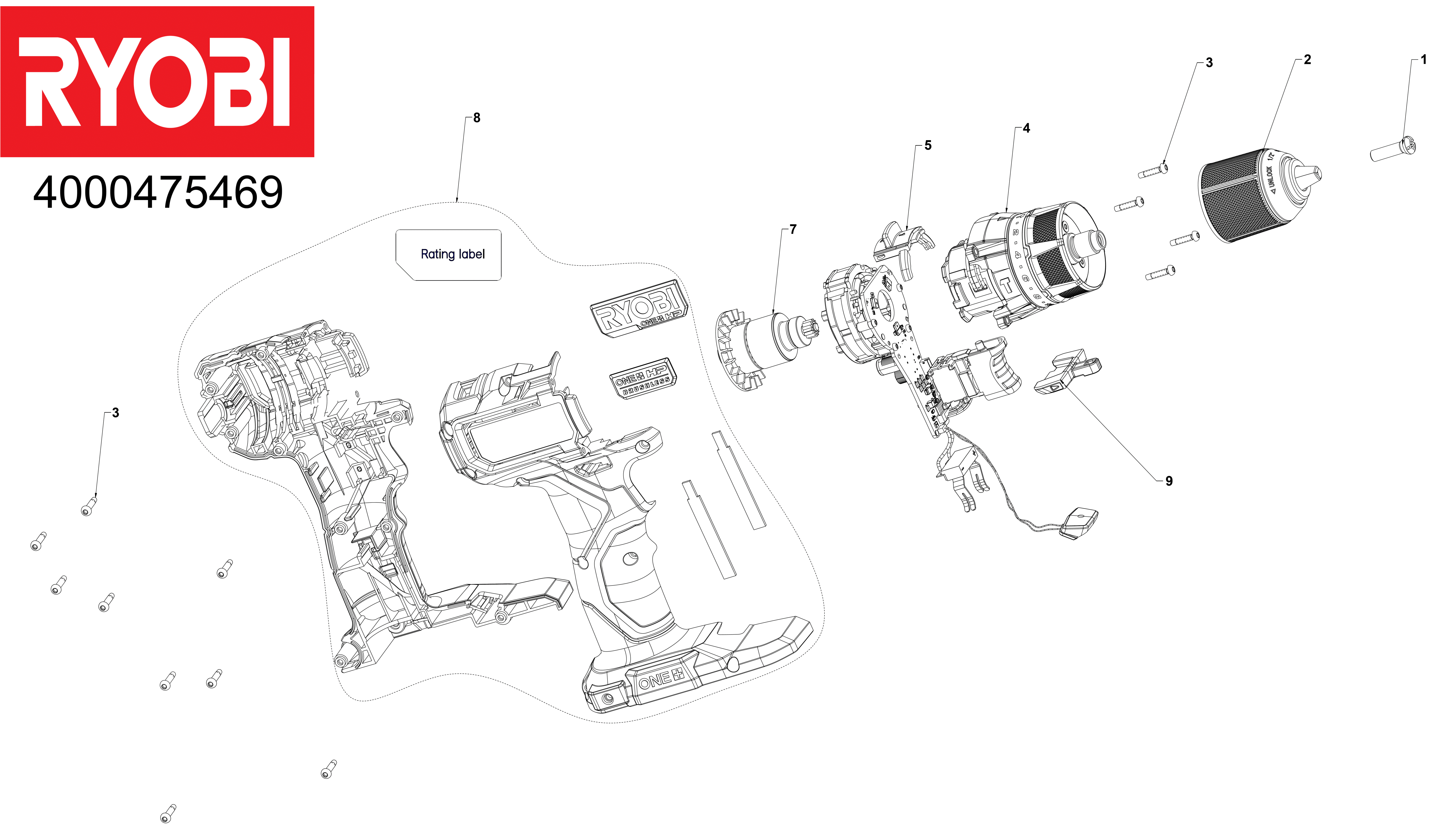 Hans Sauer GmbH - Ersatzteile Ryobi RPD18C-0 - Bohrschrauber ...