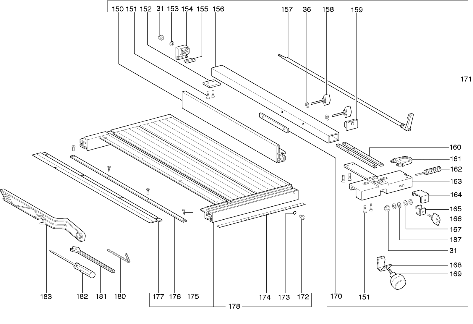 Hans Sauer GmbH - Ersatzteile Metabo TKU 1693 D Magnum- stationär