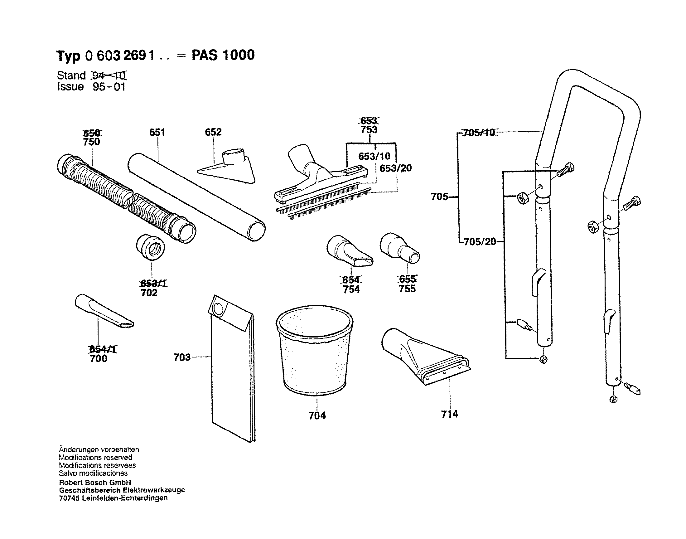 Hans Sauer GmbH - Ersatzteile Bosch Allzwecksauger PAS1000