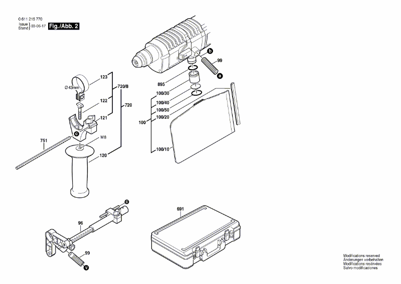 Hans Sauer GmbH - Ersatzteile Bosch Bohrhammer 325A
