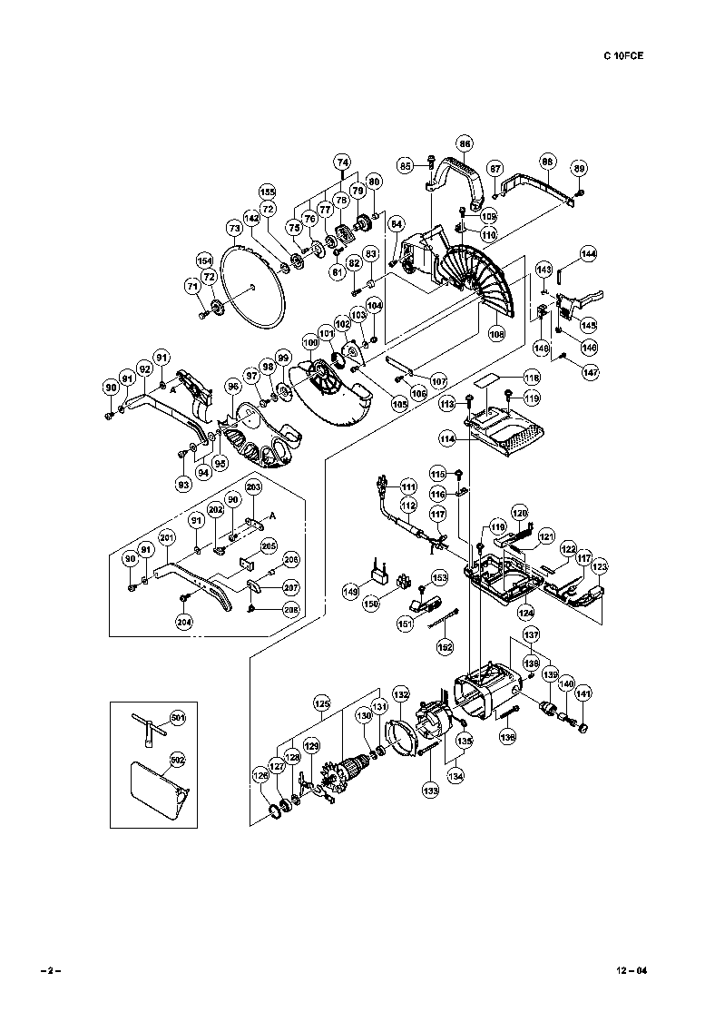 Hans Sauer GmbH - Ersatzteile Hikoki (Hitachi) C10FCE - Kapp- und ...
