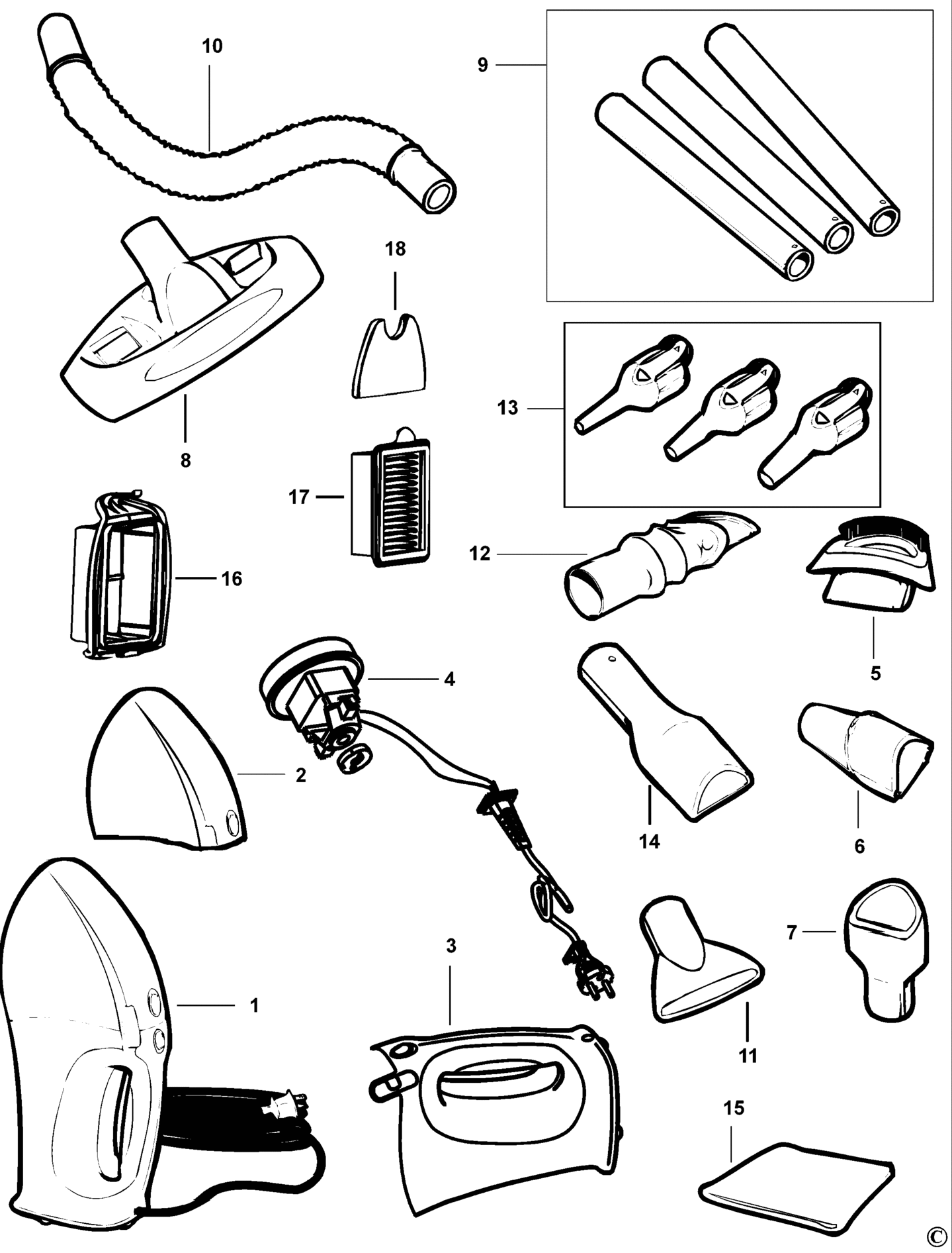 Hans Sauer GmbH - Ersatzteile Black&Decker Z-HV7000-XJ TYPE 1 ...