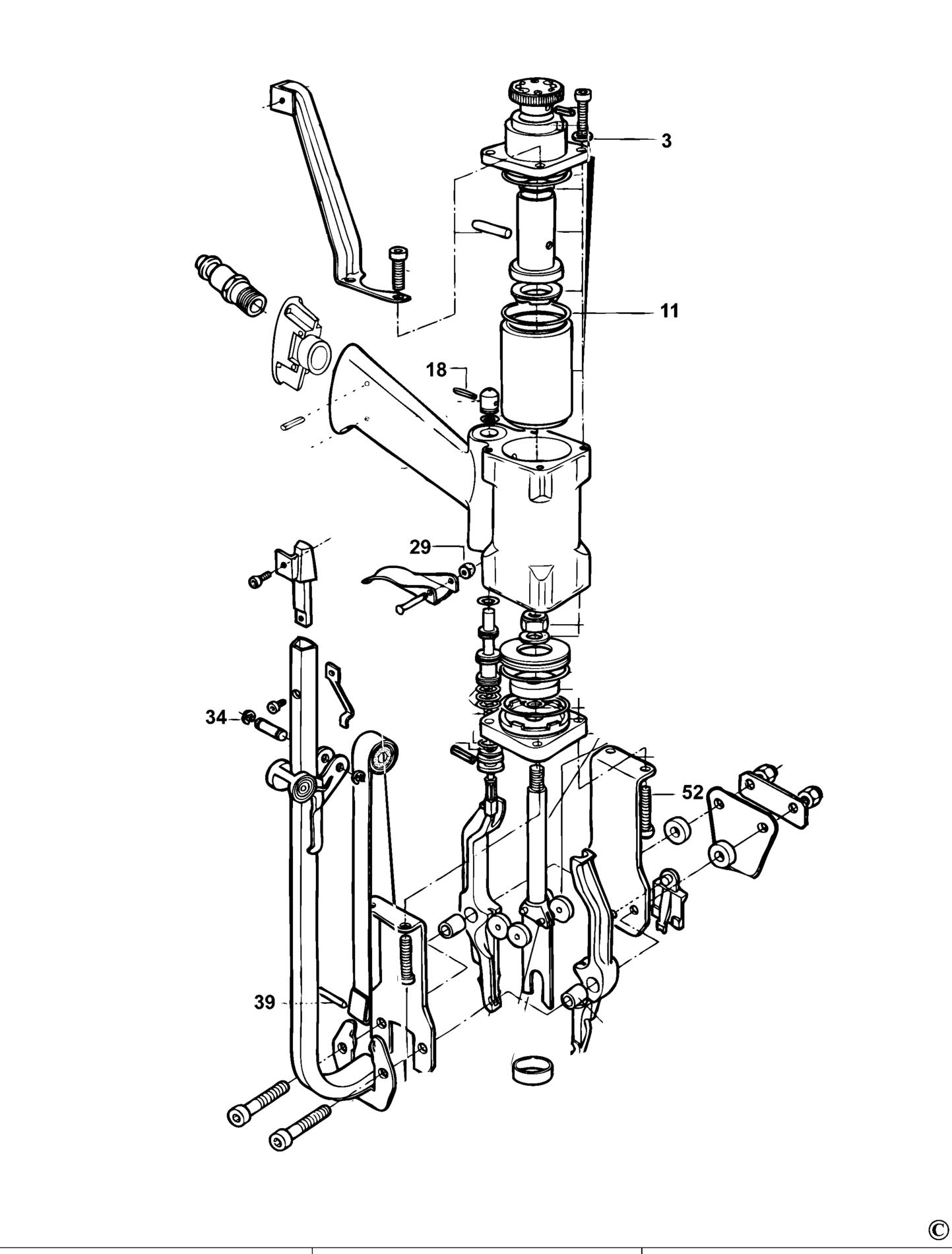 Hans Sauer GmbH - Ersatzteile Bostitch CLIPPER 20-XJ TYPE REV 0 HEFTER