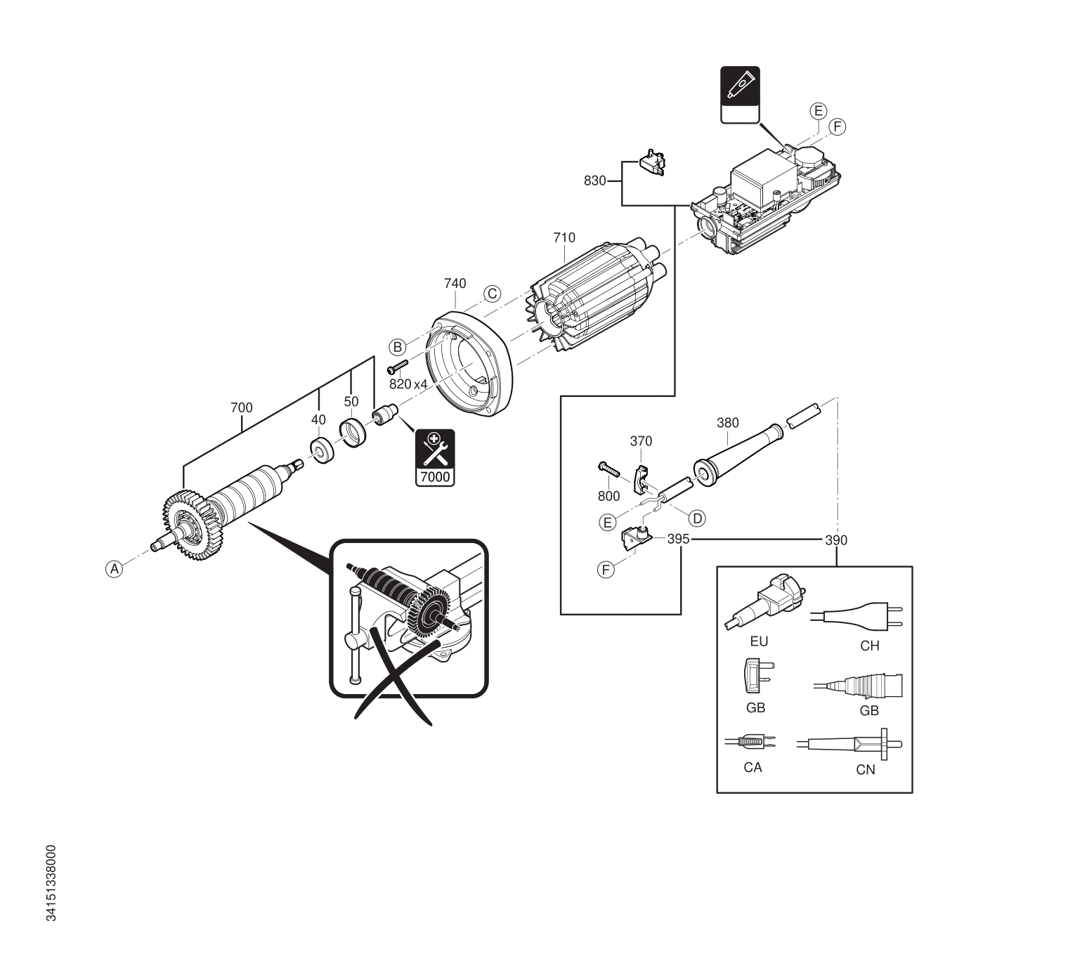Hans Sauer GmbH - Ersatzteile Fein CG15-125BL Inox